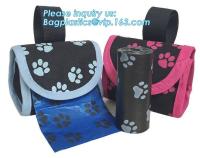 China Bone Shape Plastic Custom Pet Dog Waste Bag with Dispenser, Dog shape Dog Waste Poop bags Holder pet Poop Bag Dispenser for sale