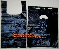 China Top quality discount pet cat packaging gusset t shirt bag, poop dog bags, cat bags, waste for sale