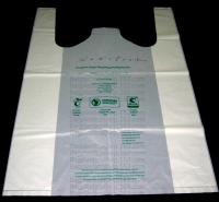 China Starch Biodegradable T Shirt Bags Made Of PLA PBAT, 100% Biodegradable & Compostable,T-Shirt Shopping Bags, DOLLAR STORE for sale
