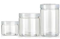 China 150ml 180ml pet plastic bottle container for candy cookies food packaging,250ml 500ml PET plastic container bottle jar f for sale
