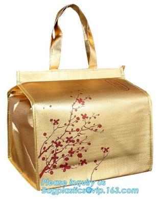 China Newest promotional pp laminated non woven thermal lunch bags, Cheap Price Tote Shopping Non Woven Bag, bagease, package for sale