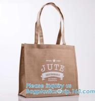 China Custom Logo Printed Shopping Bag High Quality Jute Tote Bag,Promotional wholesale jute fabric shopping bag beach jute ba for sale