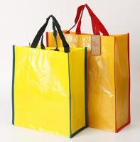 China Wholesale high promotion laminated recyclable advertising logo pp printing grocery custom tote shopping non woven bag for sale