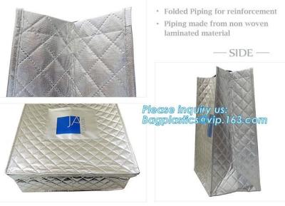 China Wholesale factory custom fashion laminated non woven bag, Shopping printing fabric insulated foldable bag, custom pp non for sale