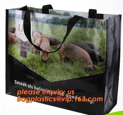 China Wholesale eco reusable pp woven shopping bag with logo design,100% recyclable Ecological large capacity Durable fabric for sale