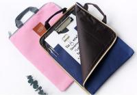 China OEM shopping tote color zipper lunch Customized file canvas bag,Recycled canvas cotton bag promotional hanging file tote for sale