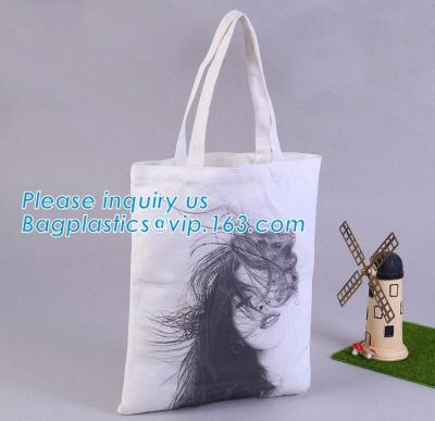China Custom Printed Organic shopping small tote drawstring cotton canvas bag,Eco-friendly printed grocery canvas shopping bag for sale