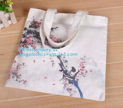 China College student's bag custom logo large space plain canvas tote bag,Promotional printed canvas wine custom cotton shoppi for sale
