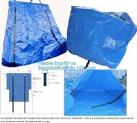 China STRONG SEWING BLUE COATING WATERPROOF PE MATTRESS COVERS,REINFORCED PORTABLE MULTI-PURPOSE POLYTHYLENE TARPAULIN, NYLON for sale