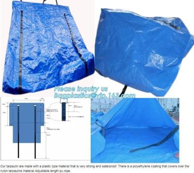China STRONG SEWING BLUE COATING WATERPROOF PE MATTRESS COVERS,REINFORCED PORTABLE MULTI-PURPOSE POLYTHYLENE TARPAULIN, NYLON for sale