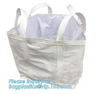 China PP woven flexible big bag with baffle and brace inside for packing 2000kg iron ore with high UV treated, bagplastics, for sale