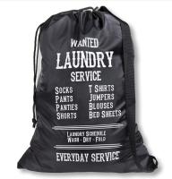 China Nylon Bag With Strap Clothes Organizer Hamper Liner Nylon Laundry Bag Laundry Basket drawstring landry bags basket for sale