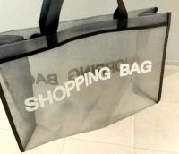 China Reusable Grocery Tote Large Mesh Shopping Bag Nylon Grocery Tote Garment Accessories Mesh Beach Bags, Grocery Produce To for sale