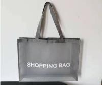 China With Your Own Logo Promotional Customized Large Capacity Foldable Nylon Mesh Market Shopping Bag For Carry Grocery Pac for sale