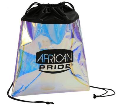 China Bagease, Bagplastics, Packaging Products Co Eco friendly laser tpu with string packaging holographic tpu drawstring bag for sale