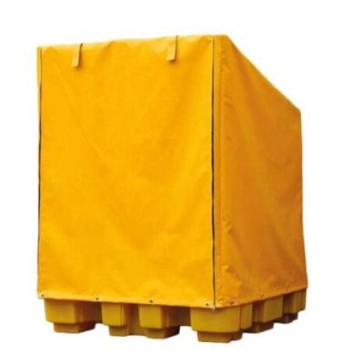 China Flat Bottom 600D Vinyl Cover /Plastic Poly Pallet Cover, Big Square Bottom Poly Pallet Cover, Huge Clear Plastic Pall for sale