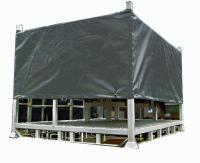 China water & weather resistant, dust proofed PVC weatherproof fabrics Pallet Box Rack Stillage Cover Protective Shielding for sale