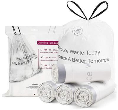 China Disposable Light Loads Drawstring Trash Bags for sale