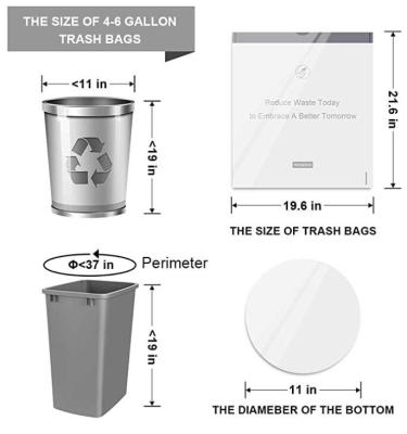 China Drawstring Trash Bags On Roll Disposable Bag In Compostable, Eco-Friendly Roll Drawstring Compostable Biodegradable Garb for sale