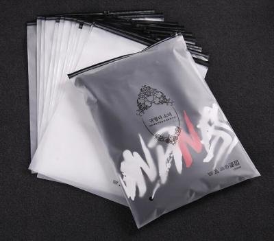 China Frosted Eva Swimwear Slider Zipper Bags,Logo Printing Swimwear Bikini Slider Pvc Zip Lock Bag,Waterproof Matte PVC Slide for sale