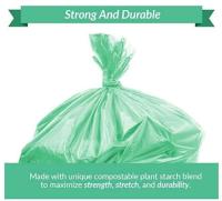 China 100% Biodegradable Compostable Plastic Garbage Bags, 100% Biodegradable Black Plastic Garbage Bags/Environmental Compost for sale