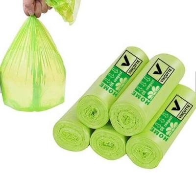 China Cornstarch Compostable Shopping Plastic Food Handle T-Shirt Bag, Customized Degradable And Compostable Plastic Food Pack for sale