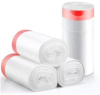 China Eco pack Drawstring Wastebasket Bin Liners Bags Biodegradable Compostable Vest Shopping Bags For Vegetables And Fruits for sale