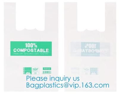 China Factory Directly Sell Biodegradable Compostable Refuse Sack With EN13432 / BPI OK Compost Home ASTM D6400 Certificates for sale