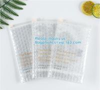 China Metallic Foil Film PE Film PE Bubble Cosmetics Reclosable Ziplockk Zipper Bubble Bag 100% Eco-Friendly Waterproof for sale
