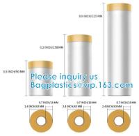 China Assorted Masking Paper For Automotive Painting Covering Masking Paper Plastic Pretaped Masking Film Protection Covering for sale