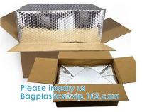 China Customized Thermal Bubble Box Liners Gusseted Bottom Insulated Liners For Shipping Temperature Sensitive Products for sale