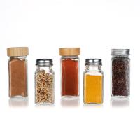 China Spice Containers Seasoning Bottles 4 Oz Glass Jars With Lid  Spice Pepper Shaker Jar for sale