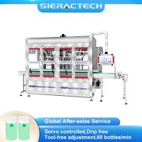 China Automatic Wet Wipes Liquid Dosing Filling Machine with 12-Head Net Weight Filling and Anti-Foaming System for sale