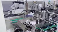 China Automatic Mask Cartoning Machine with Multi-Station Feeding and PLC Control for Medical Consumables Packaging for sale
