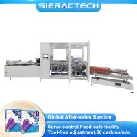 China Automatic Ice Cream Cartoning Machine with High-Speed Rotary Erecting and Zero-Damage Handling for sale