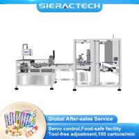 China Automatic Candy Bag Cartoning Machine with High Precision and Efficient Operation for sale