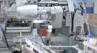 China Automatic Milk Frother Powder Cartoning Machine with Robotic Gripper Loading and Integrated Secondary Cartoning for sale