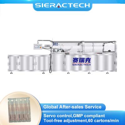 China Automatic Agrochemical Injection Cartoning Machine with Zero-Spill Servo Loading for Liquid Pesticide Packaging for sale