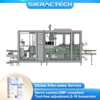 China Automatic Contact Lens Care Solution Case Packing Machine with Soft-Touch Bottle Loading and High-Speed Efficiency for sale