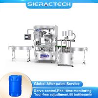 China Automatic Fertilizer Bucket Capping Machine with Servo Torque Control and Intelligent Cap Inspection System for sale