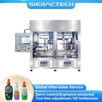 China Explosion-Proof Automatic Irregular Bottle Mosquito Repellent Pump Capping Machine with Linear Tracking Servo Torque Control for sale