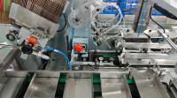 China Automatic Bagged Fertilizer Cartoning Machine with Horizontal Continuous Motion and Servo Product Infeed System for sale