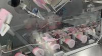 China Automatic Skin Cream Cartoning Machine with Servo Feeding and Leaflet Insertion System for sale