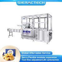 China Automatic Small Sachet Pesticide Cartoning Machine with Continuous Dual-Pusher Feeding and Rotary Carton Opening for sale