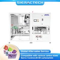 China Automatic Gummy Candy Sachet Vertical Cartoning Machine with Magazine Counting and Servo Transfer System for sale