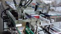 China Automatic Ice Cream Box Case Packing Machine with Servo Collation and Robotic Case Loading System for sale