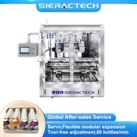 China Automatic Energy Drink Cap Placing Machine with Servo Cap Feeding and High-Speed Capping Automation System for sale