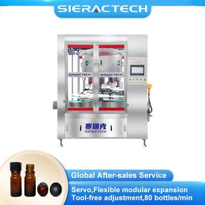 China Automatic Amber Glass Bottle Capping Machine with Servo Torque Control and High-Speed Bottle Packaging System for sale