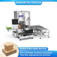 China Automatic Large Corrugated Box Labeling Machine with Intelligent Positioning and High-Speed Labeling System for sale
