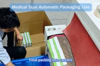 China Automatic Medical Tape Packaging Line (Cartoning & Shrink Wrapping System) for sale